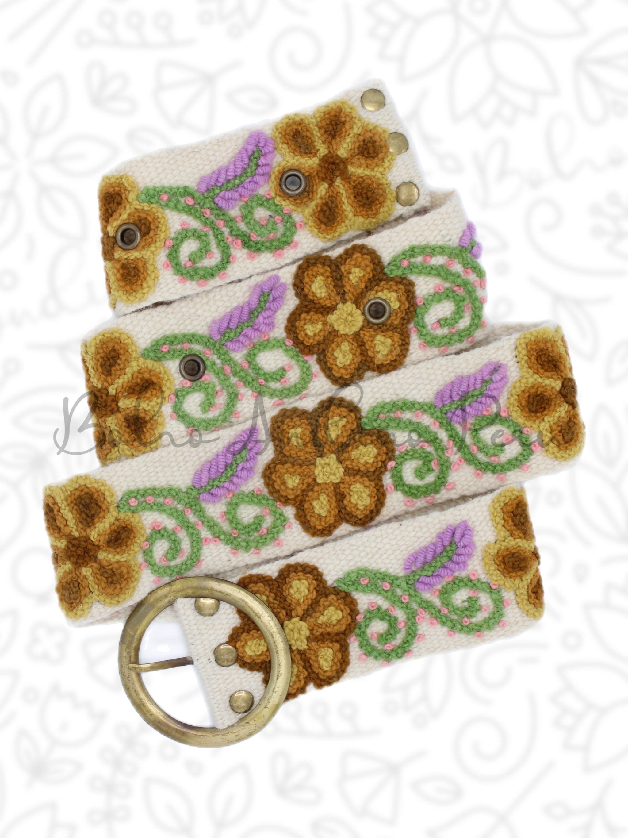 Embroidery Wool Belts – BohoAndinoPeru
